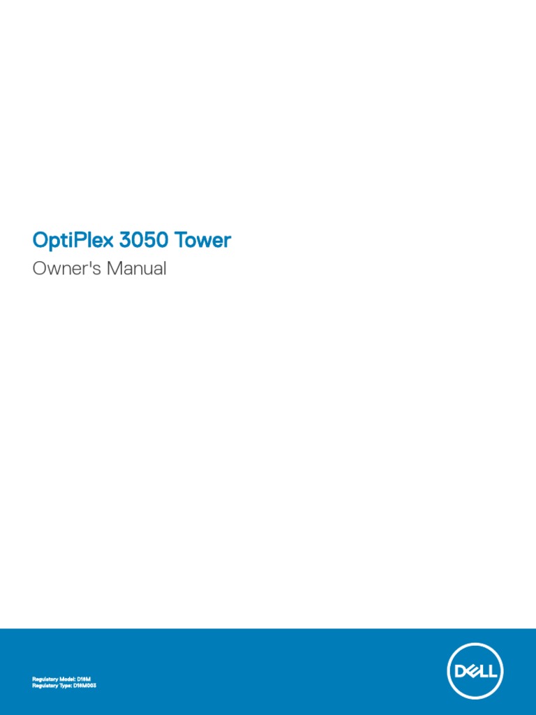 Optiplex 3050 Desktop - Owners Manual2 - en Us PDF | PDF | Electrical ...