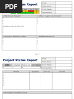 ERP Project Status Report-Template | PDF | Risk | Business