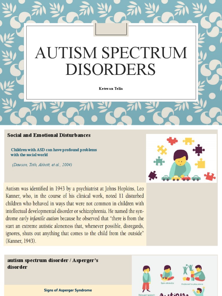 Understanding Autism Spectrum Disorders | PDF | Autism Spectrum ...