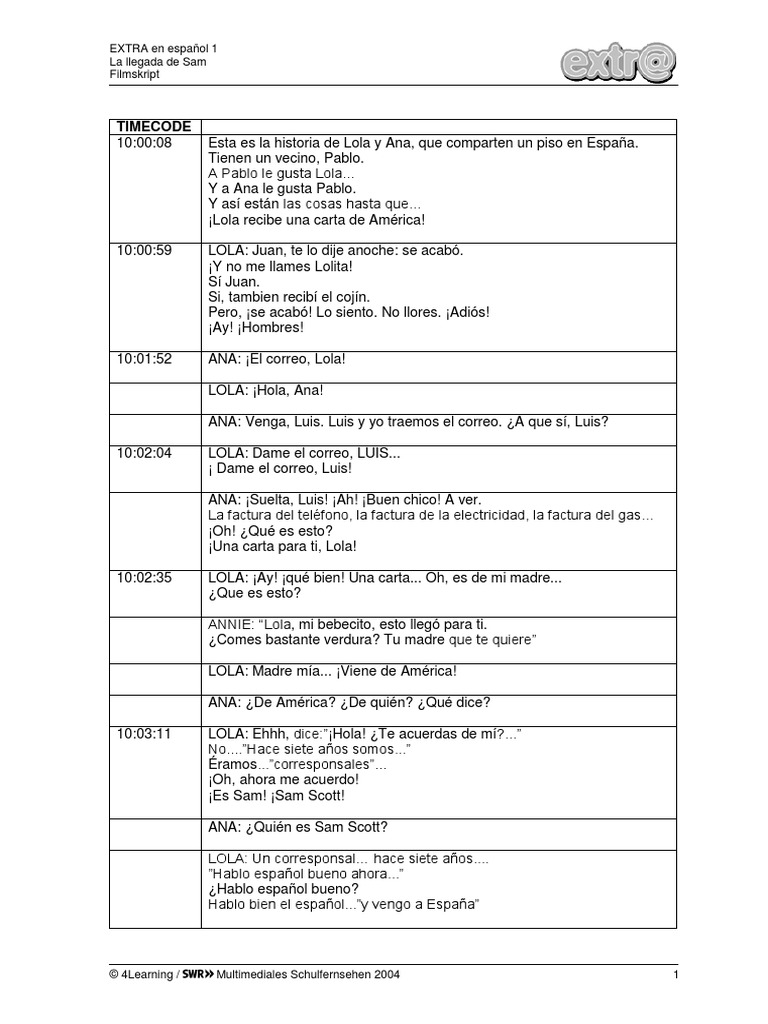 Spanish Extra Script 1 | PDF