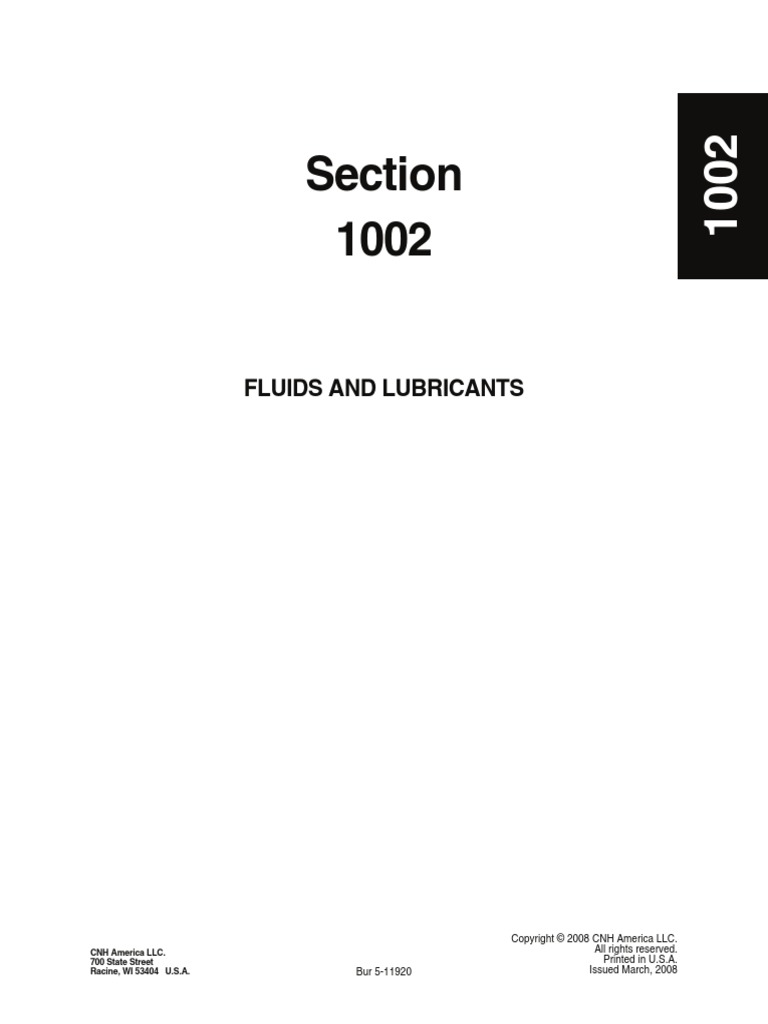 Section 1002: Fluids and Lubricants | PDF | Motor Oil | Mechanical ...