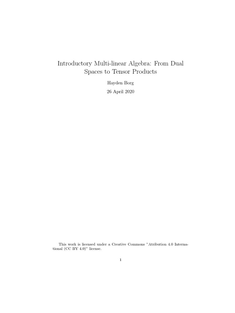Dual Spaces PDF | PDF | Linear Map | Basis (Linear Algebra)
