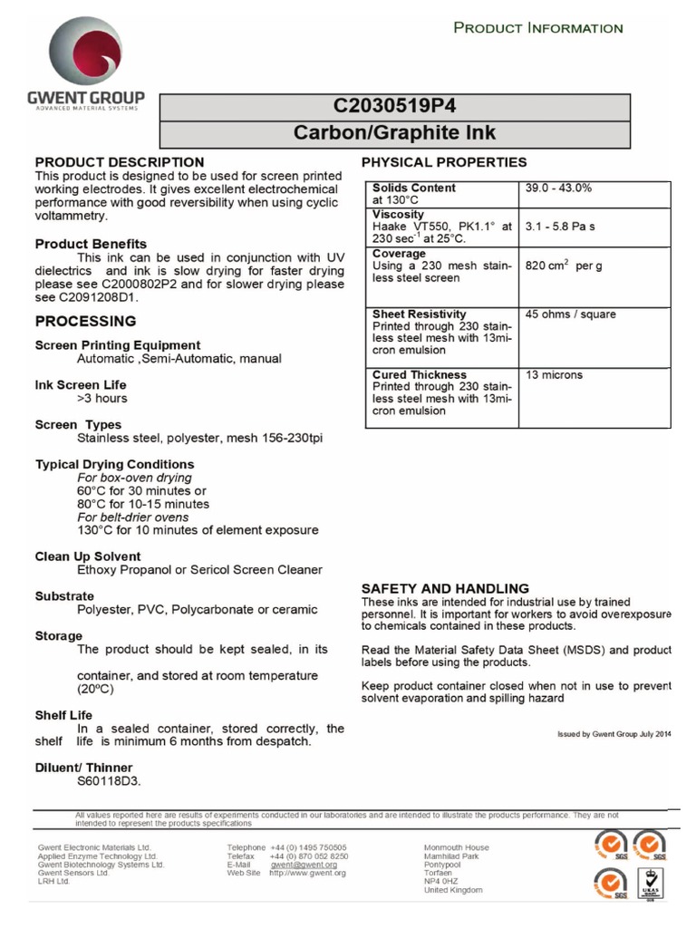 Carbon Graphite c2030519P4 (GWENT) | PDF