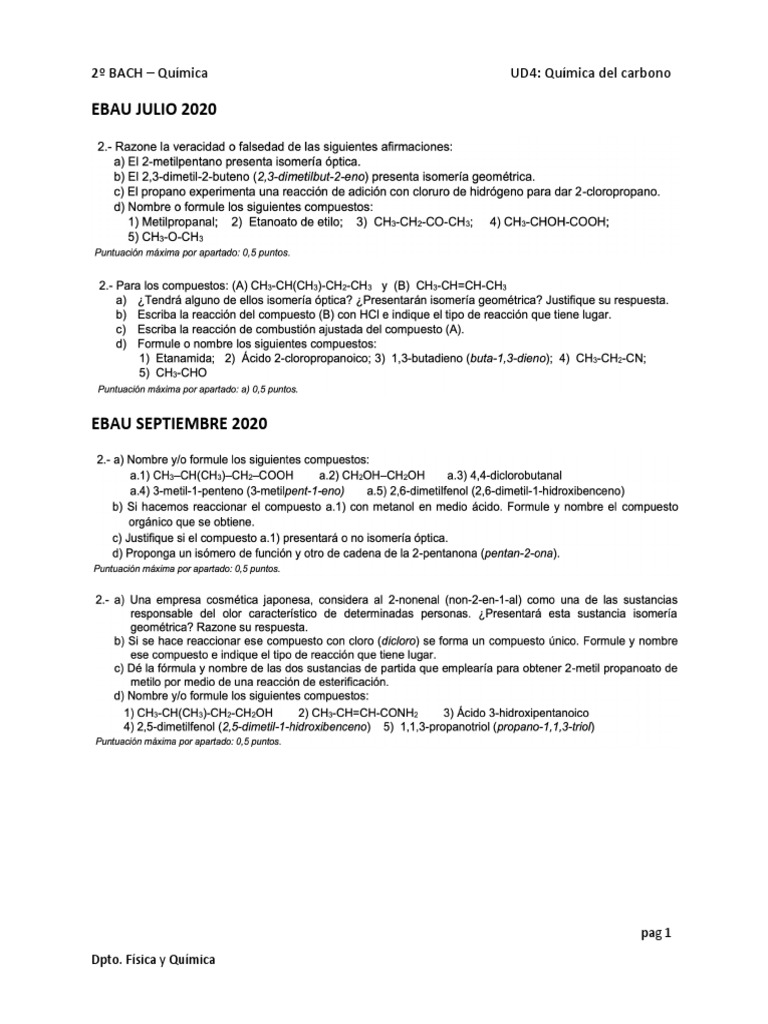 UD4 - Ejercicios - EBAU | PDF