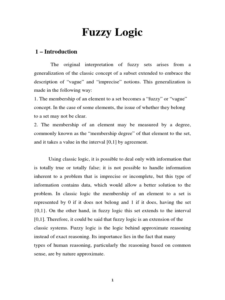 6 - Fuzzy Logic - Report | PDF | Fuzzy Logic | Logic