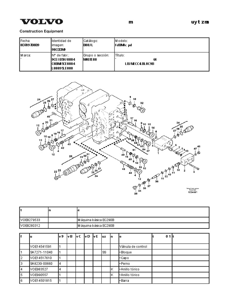 VOLVO EXCA 290 Alvula de Alivio y Retencion | PDF | Violencia