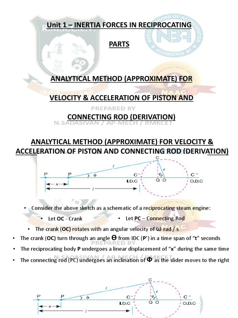 Unit 1 - Dynamics of Machines | PDF | Torque | Trigonometric Functions