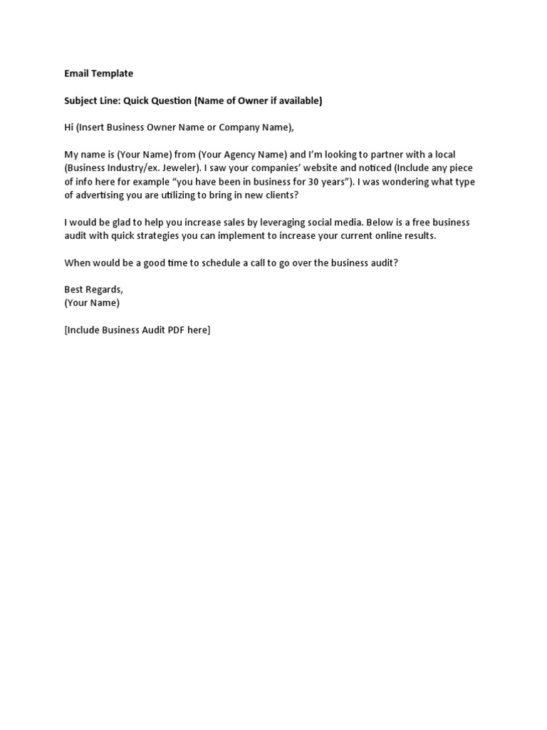 Email Template | PDF