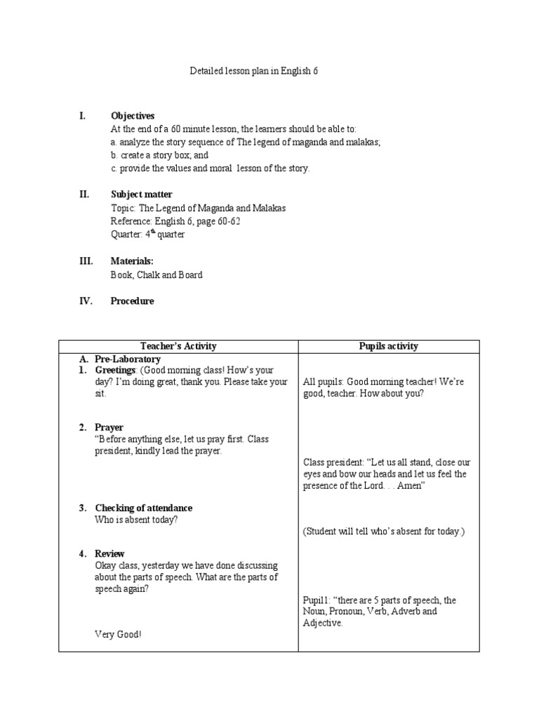 4th Grade Esl Lesson Plans