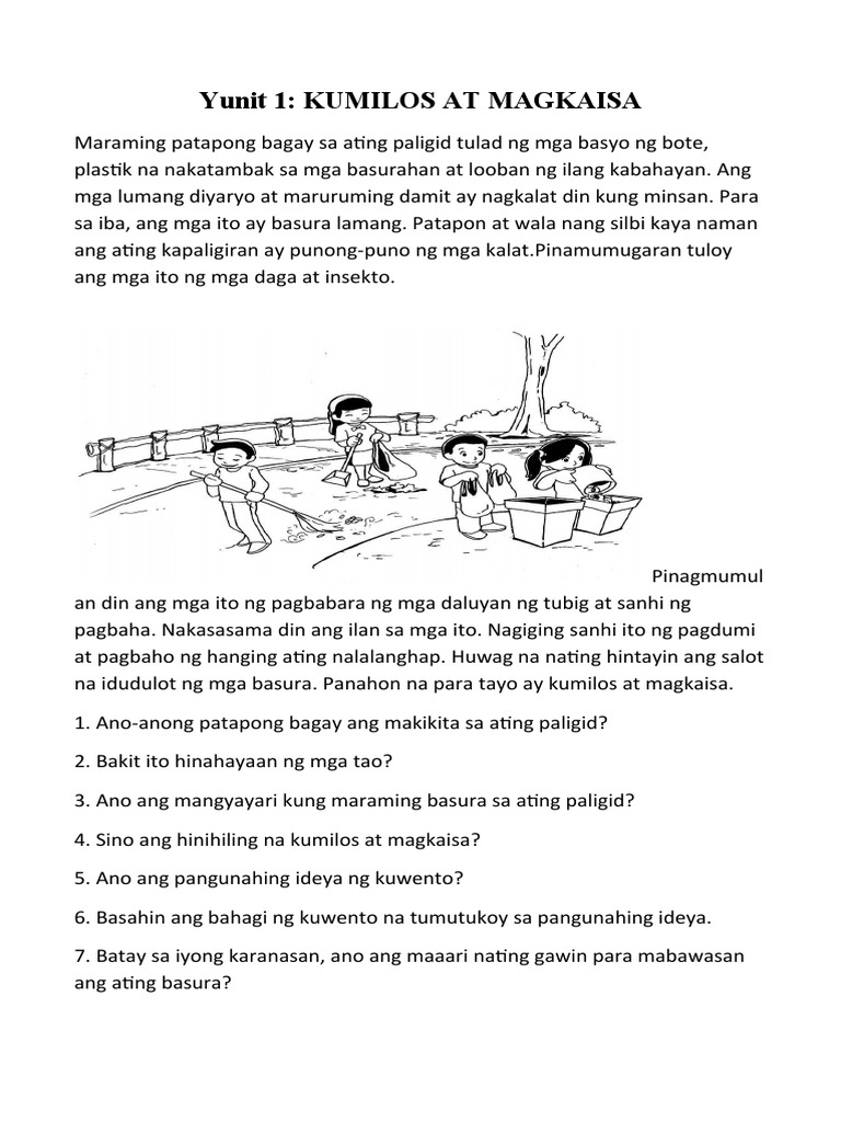 Pagbasa Sa Filipino | PDF