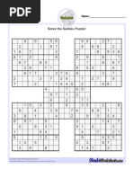 Easy Sudoku Puzzles by KrazyDad | PDF | Np Complete Problems | Puzzles
