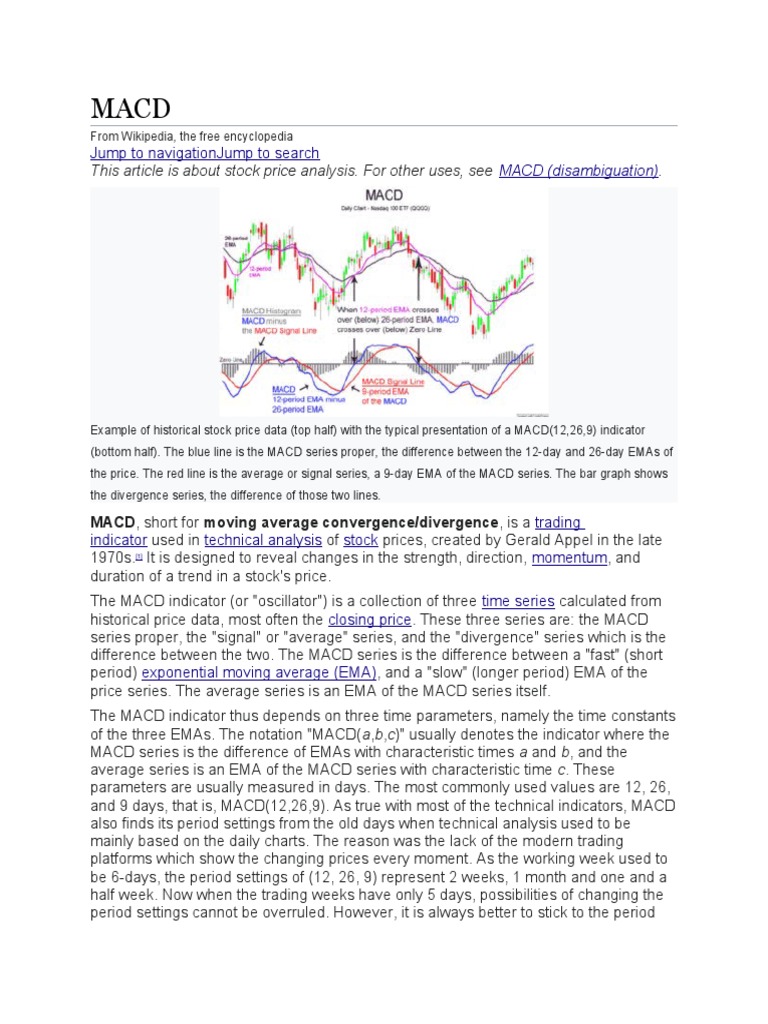 Moving Average Convergence/divergence | PDF | Financial Markets ...