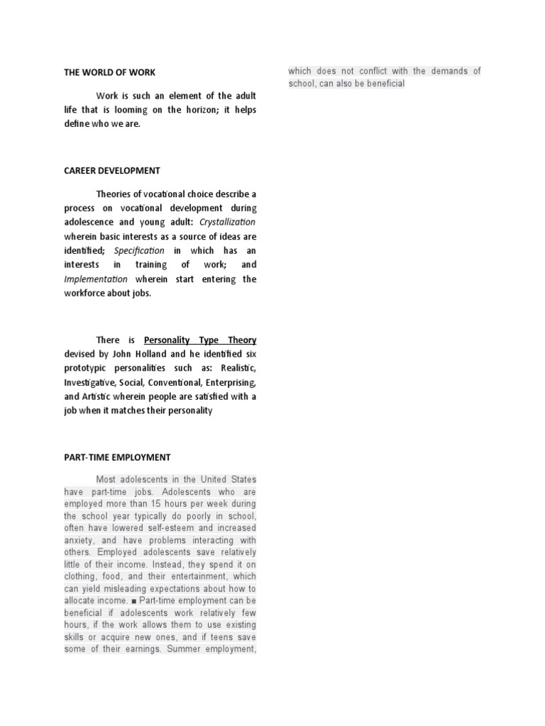 The World of Work: Implementation Wherein Start Entering The | PDF