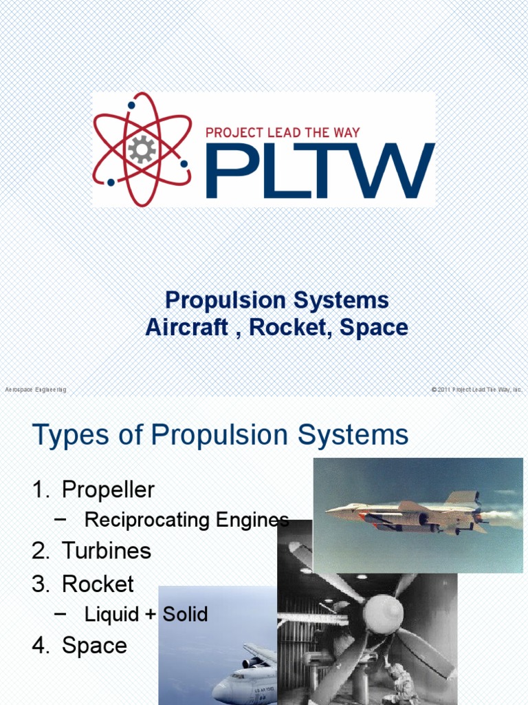 Propulsion Systems Aircraft, Rocket, Space: © 2011 Project Lead The Way, Inc. Aerospace ...