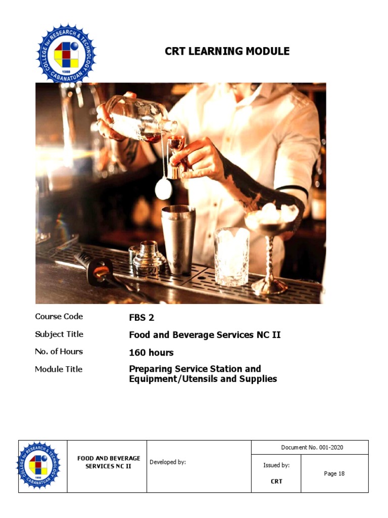 Learning Module 3 Fbs Pdf Facilitator Learning