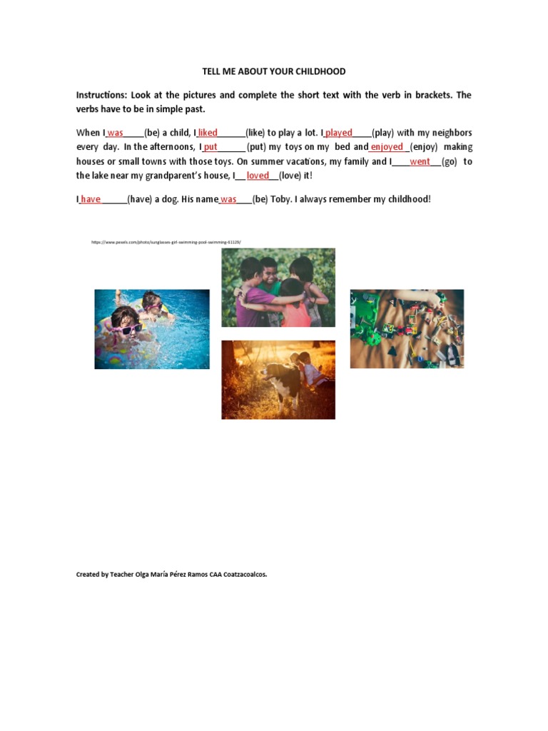 Tell Me About Your Childhood | PDF