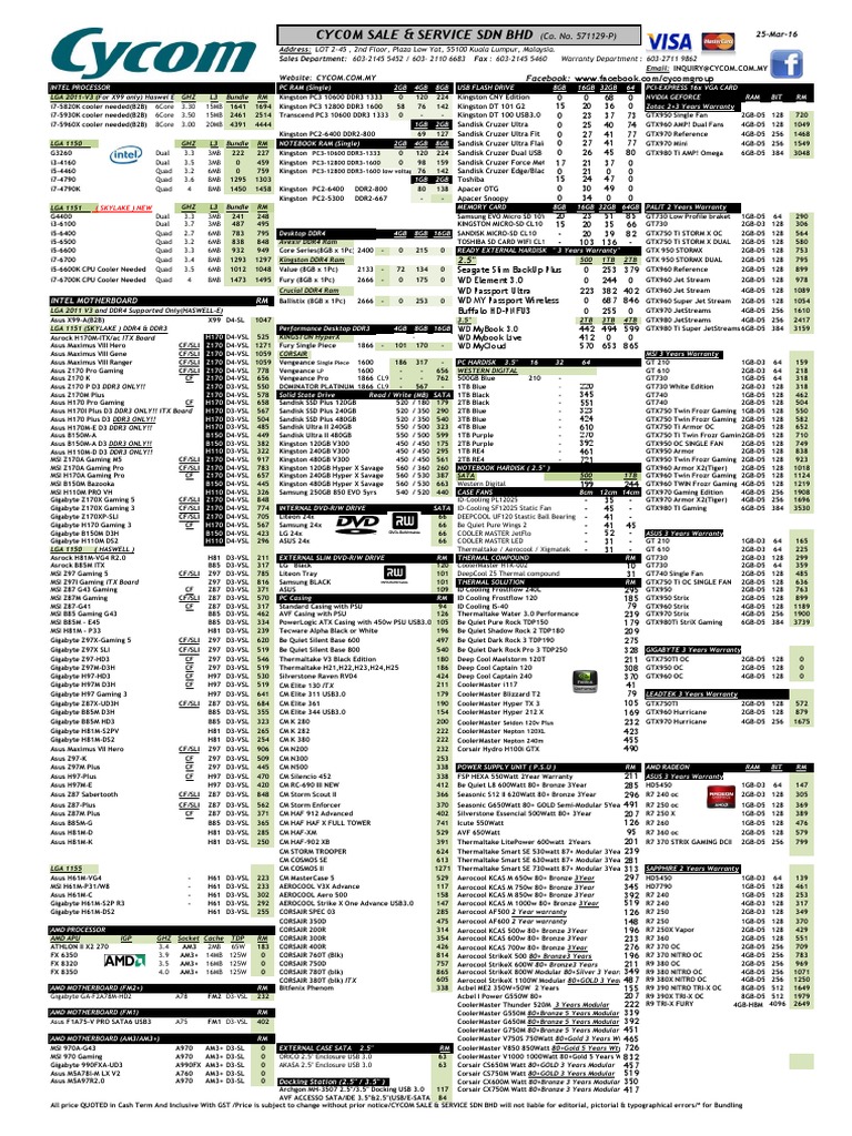 Cycom Sale & Service PDF | PDF | Printer (Computing) | Computer ...