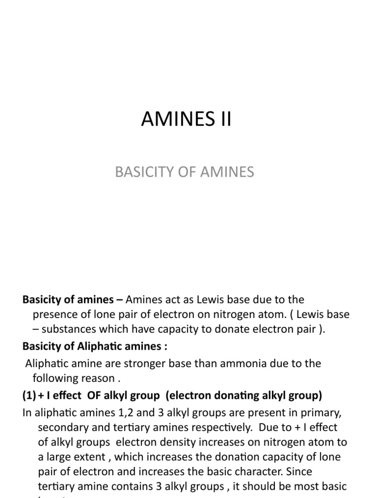 Understanding the Factors that Determine the Basicity of Amines Through a Comprehensive Analysis ...