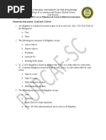 Obligations and Contracts Test Bank | PDF | Law Of Obligations | Guarantee