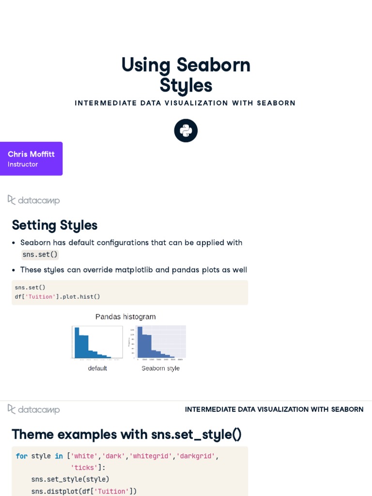 Using Seaborn Styles: Chris Mo | PDF | Information Technology Management | Computer Programming