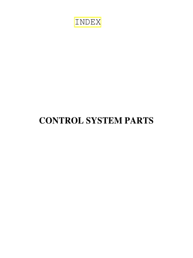 Control System Parts | PDF