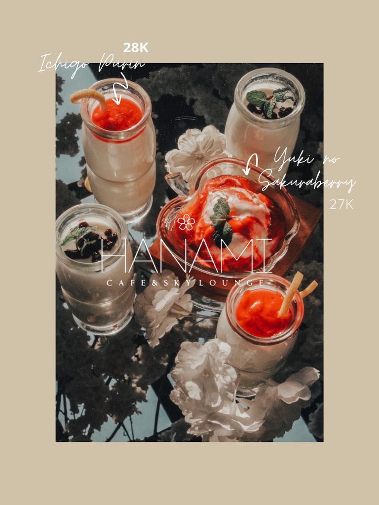 Hanami Menu Book January 2021 | PDF | Salad | Milkshake