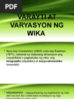 Mga Halimbawa NG Salitang Lalawiganin Delete | PDF