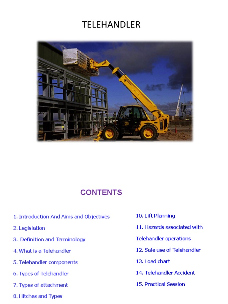 Tele Handler | PDF | Occupational Safety And Health | Forklift