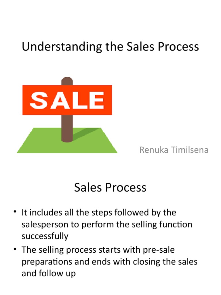 Understanding The Sales Process: Renuka Timilsena | PDF | Sales ...