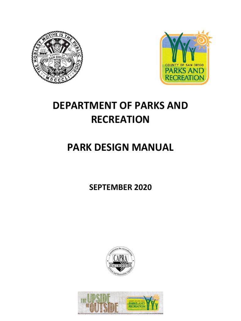 San Diego Park Design Manual 2020 | PDF | Parks | Americans With ...