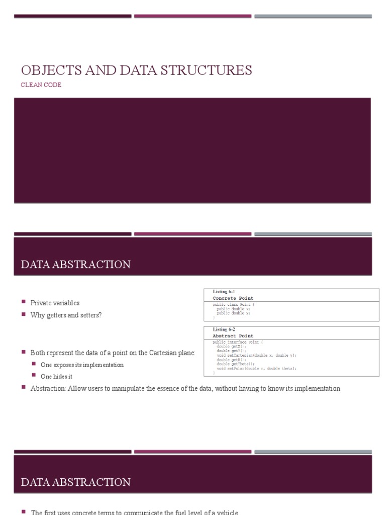 Chap 6 Clean Code | PDF | Abstraction (Computer Science) | Class ...