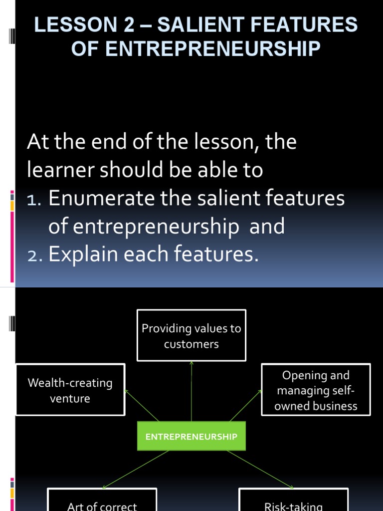 Lesson 2 - Salient Features | PDF