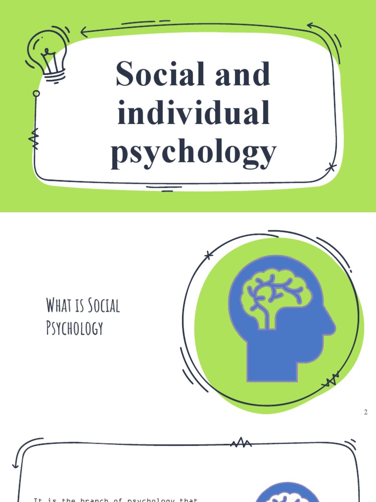 Social and Individual Psychology | PDF | Social Psychology | Psychology