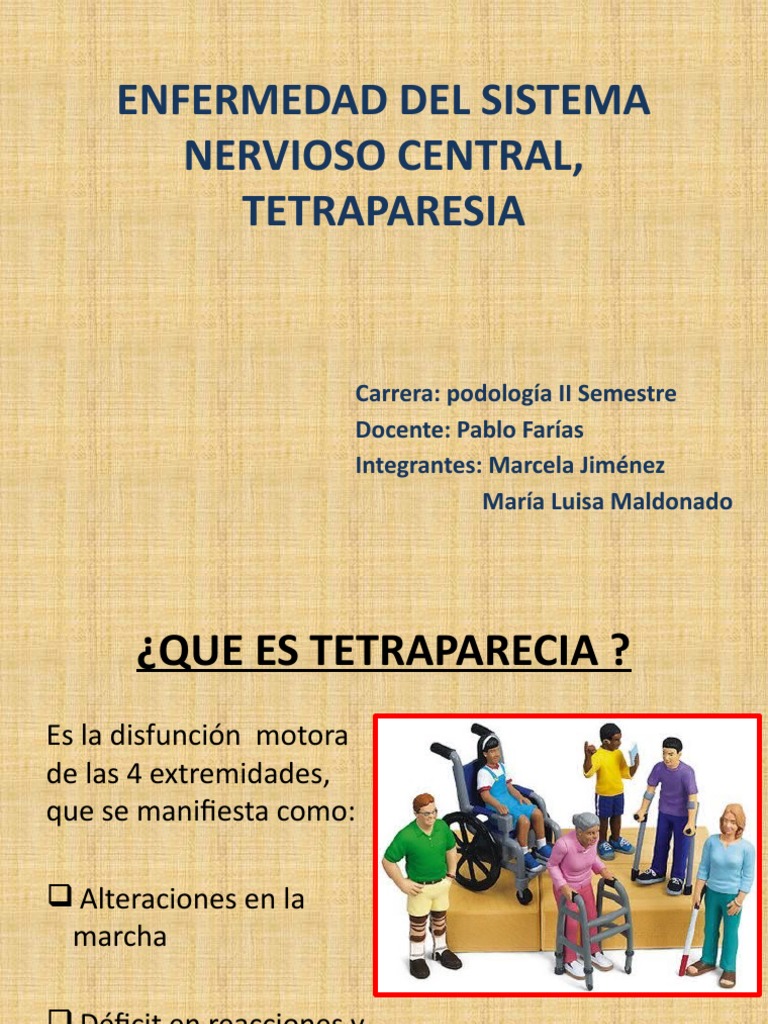 TETRAPARESIA | PDF | Medicina CLINICA | Enfermedades y trastornos