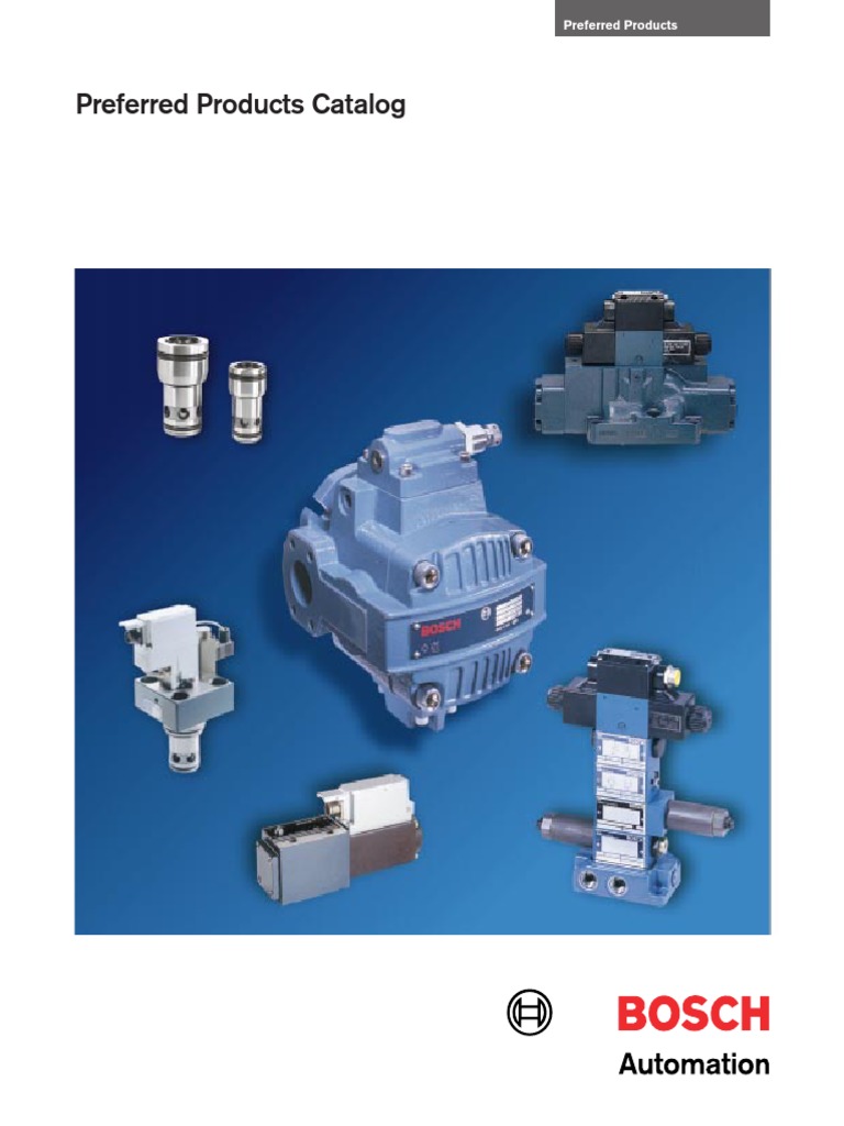 BOSCH Preferred Products Catalog | PDF | Horsepower | Valve