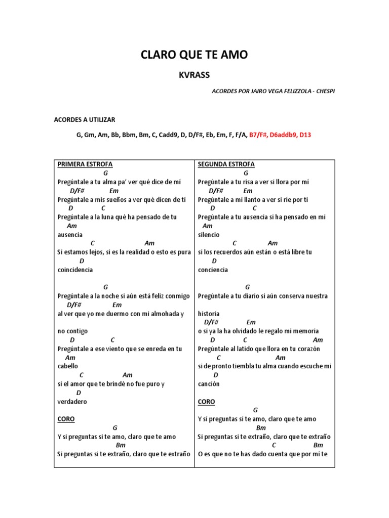 Claro Que Te Amo | PDF Claro Que Te Amo | PDF