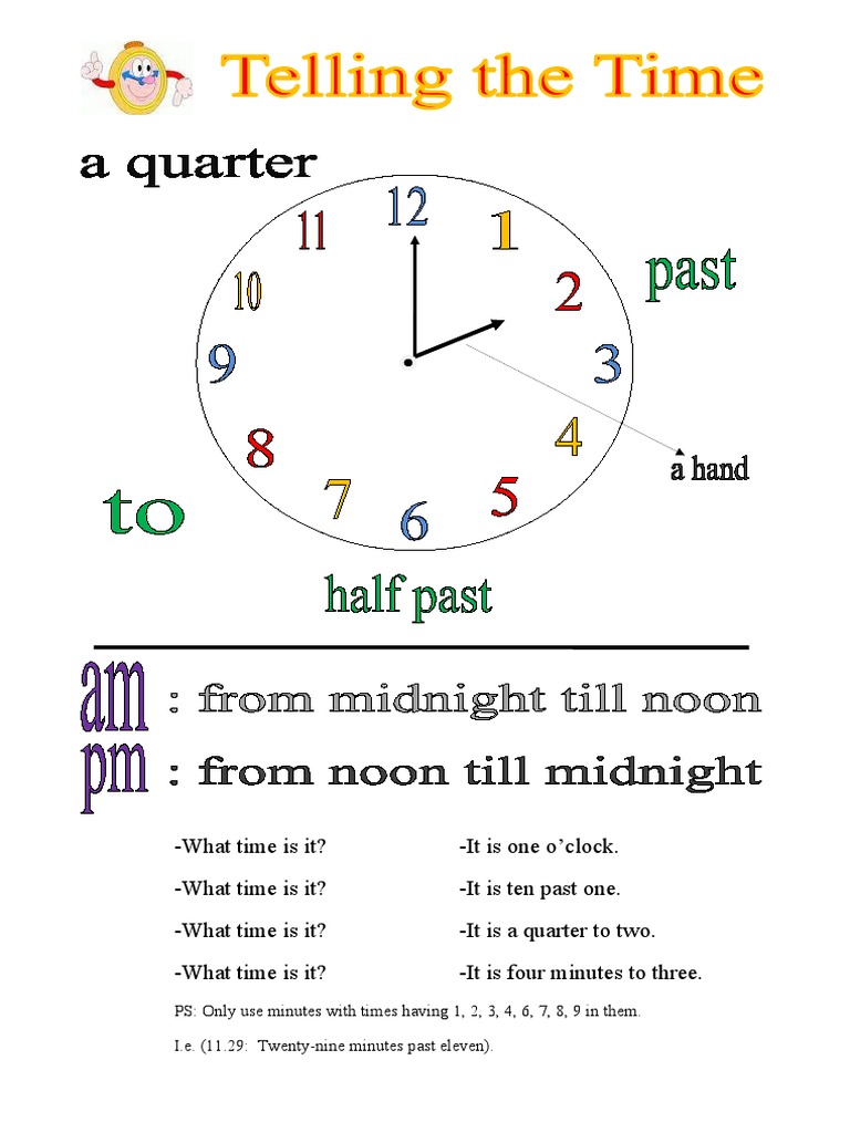 Telling The Time Basic Knowledge Flashcards Fun Activities Games ...