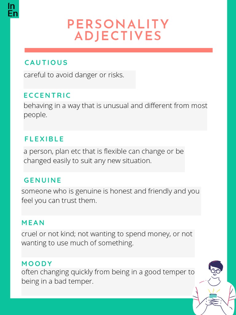 Personality Adjectives: Cautious | PDF | Self-Improvement | Lifestyle