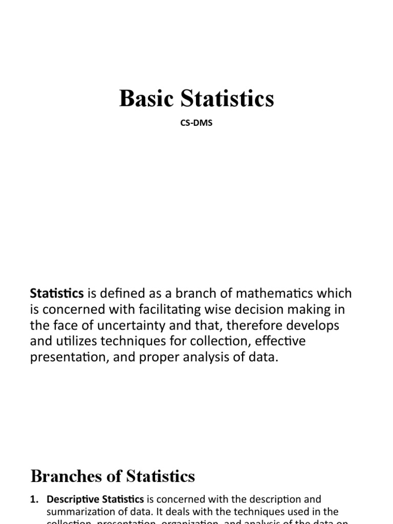 MMW Statistics | PDF | Statistics | Analysis