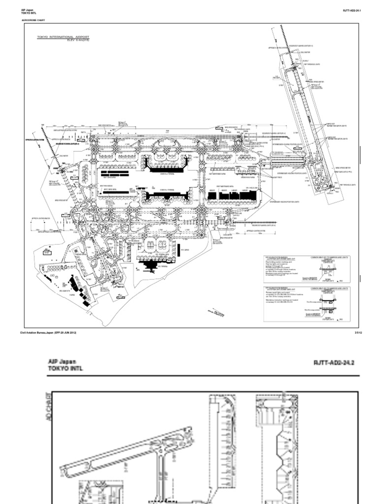 Tokyo International Airport Diagram | PDF | Aerospace Engineering ...