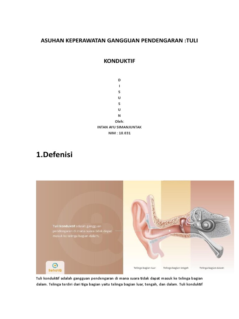 Bagi Askep Tuli Konduktif | PDF
