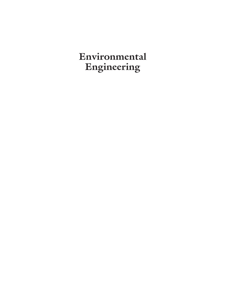 Environmental Engineering, 1ed by BASAK PDF | PDF | Sewage Treatment ...