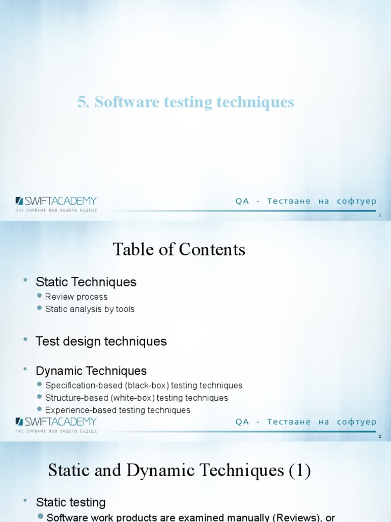 5.testing Techniques | PDF | Software Testing | Use Case
