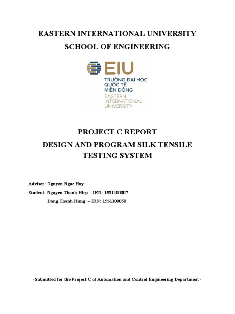 Eastern International University School of Engineering | PDF | Control ...