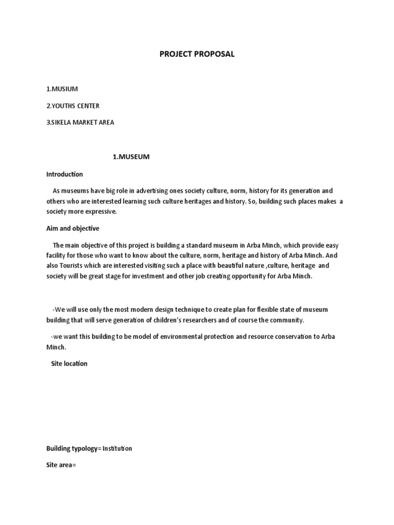 Project Proposal: 1.museum | PDF | Museum | Libraries