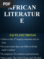 Overview of African Literature | PDF | Africa | Languages Of Africa