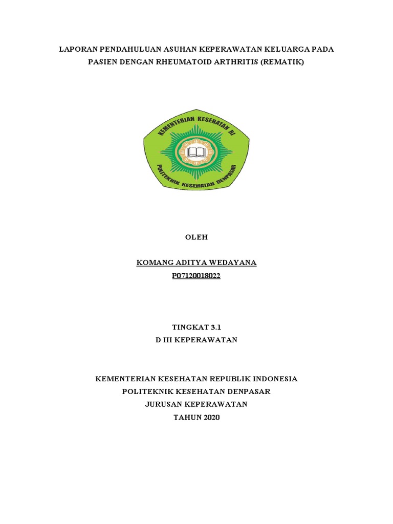 Lp&Askep Rheumatoid Arthritis (Rematik) | PDF