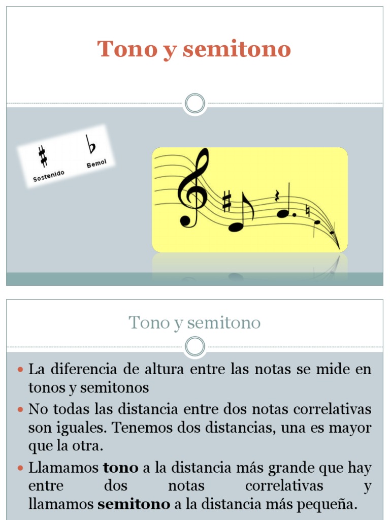 Tono y Semitono en Música | PDF