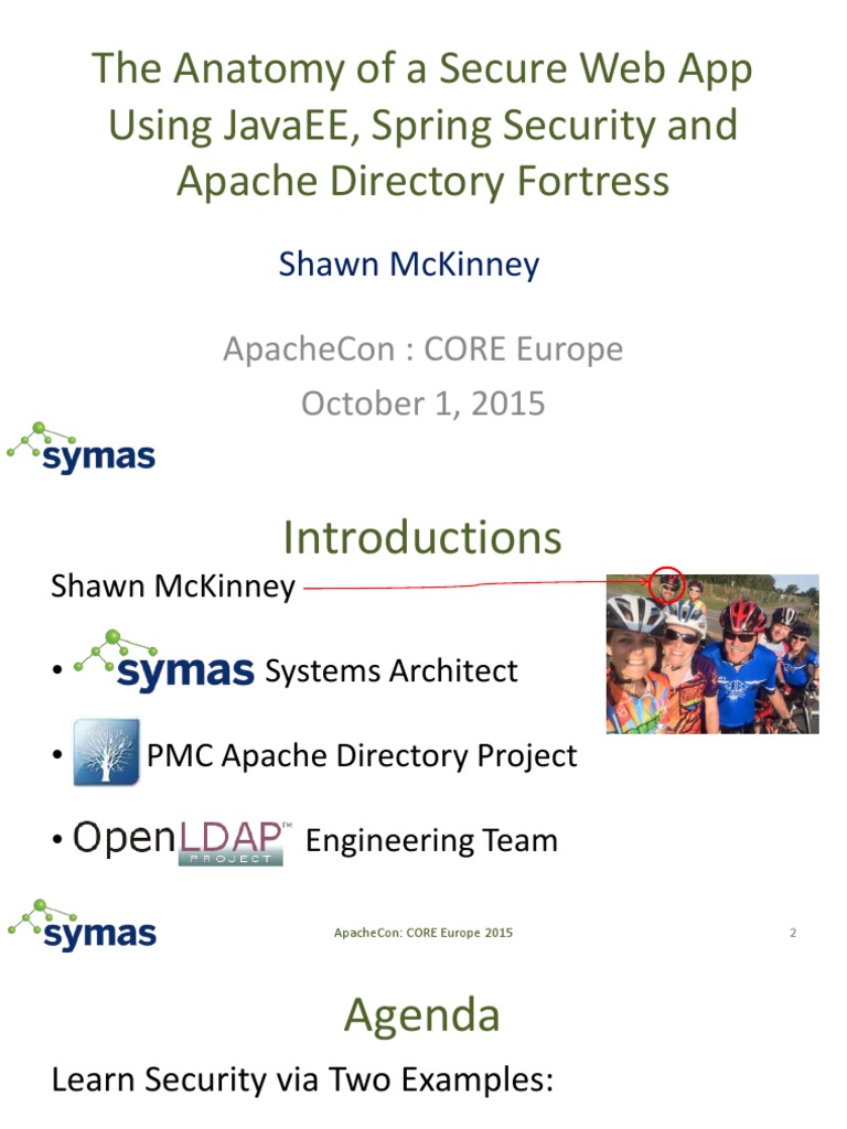 The Anatomy of A Secure Web App Using Javaee, Spring Security and Apache Directory Fortress ...