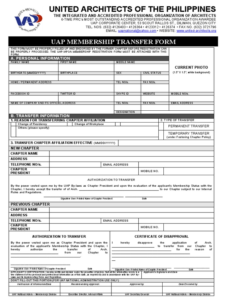 Uap Membership | PDF | Government | Business